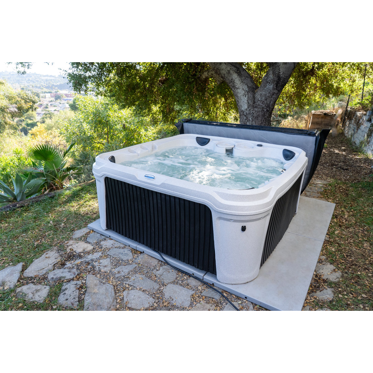 AquaRest Spas, powered by Jacuzzi® pumps AquaRest DayDream 2800L Limited Edition White/Black ...
